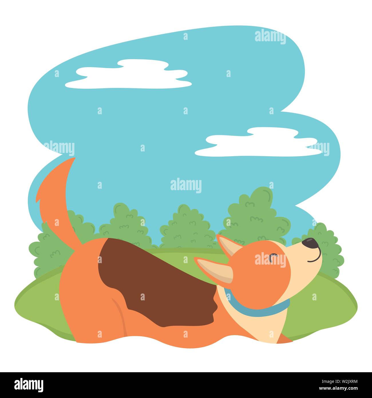 Dog cartoon design, Mascot pet animal nature cute and puppy theme ...