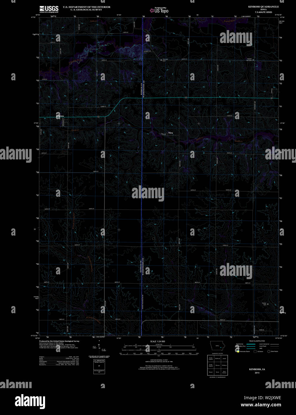 Kinross map hi-res stock photography and images - Alamy