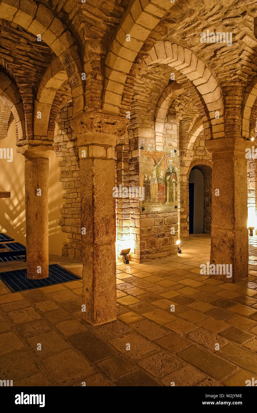 Italy Molise Trivento ( Cb ) Cathedral of San Casto the Crypt Stock ...