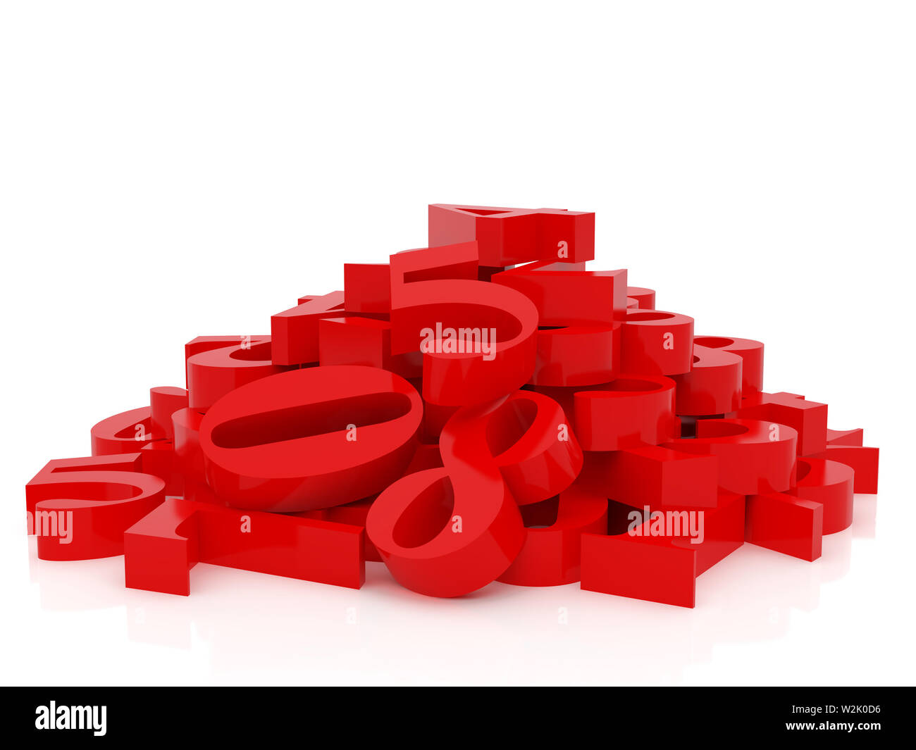 High resolution image. Number isolated over white background Stock ...