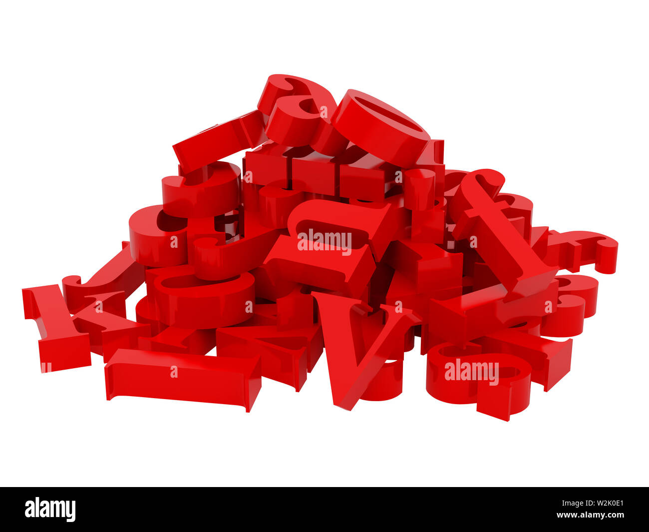 High resolution image alphabet. 3d illustration over white backgrounds ...