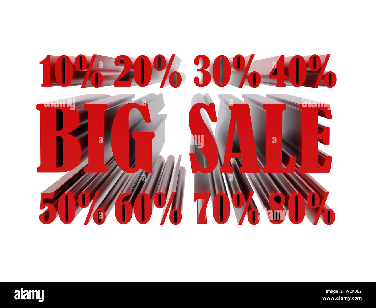 High resolution image red symbol. 3d illustration over white ...