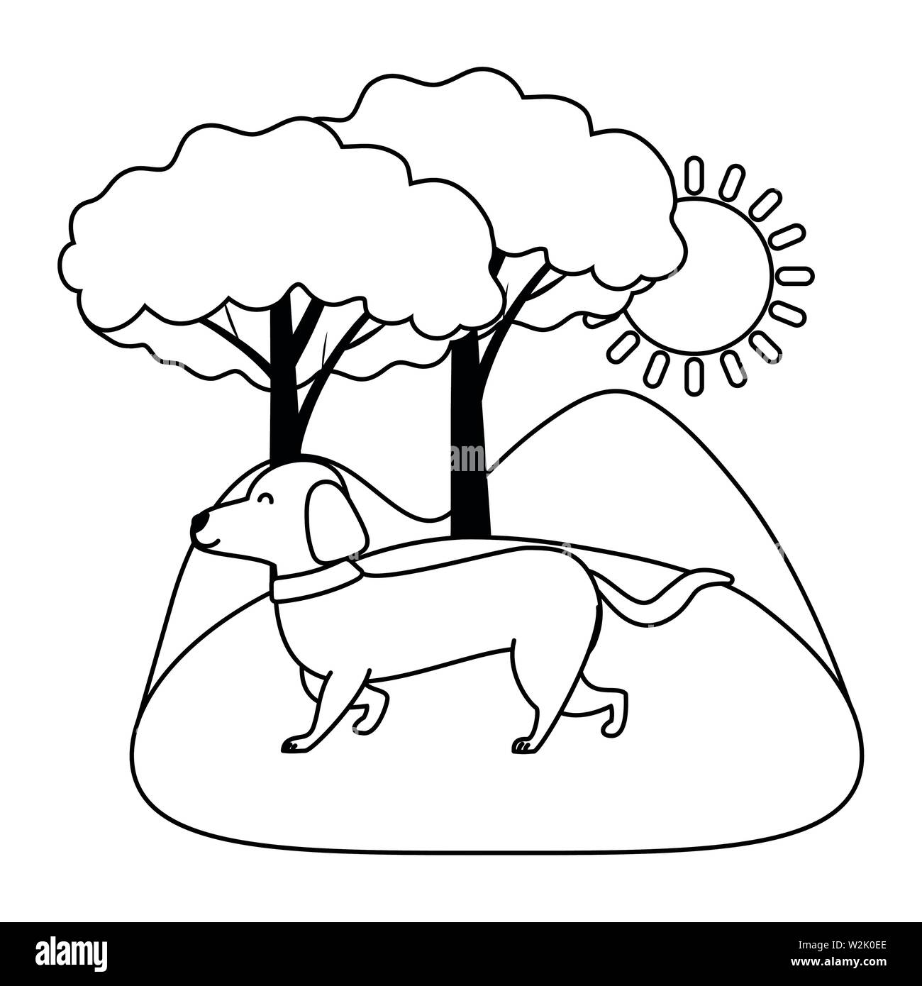 Dog cartoon design, Mascot pet animal nature cute and puppy theme ...