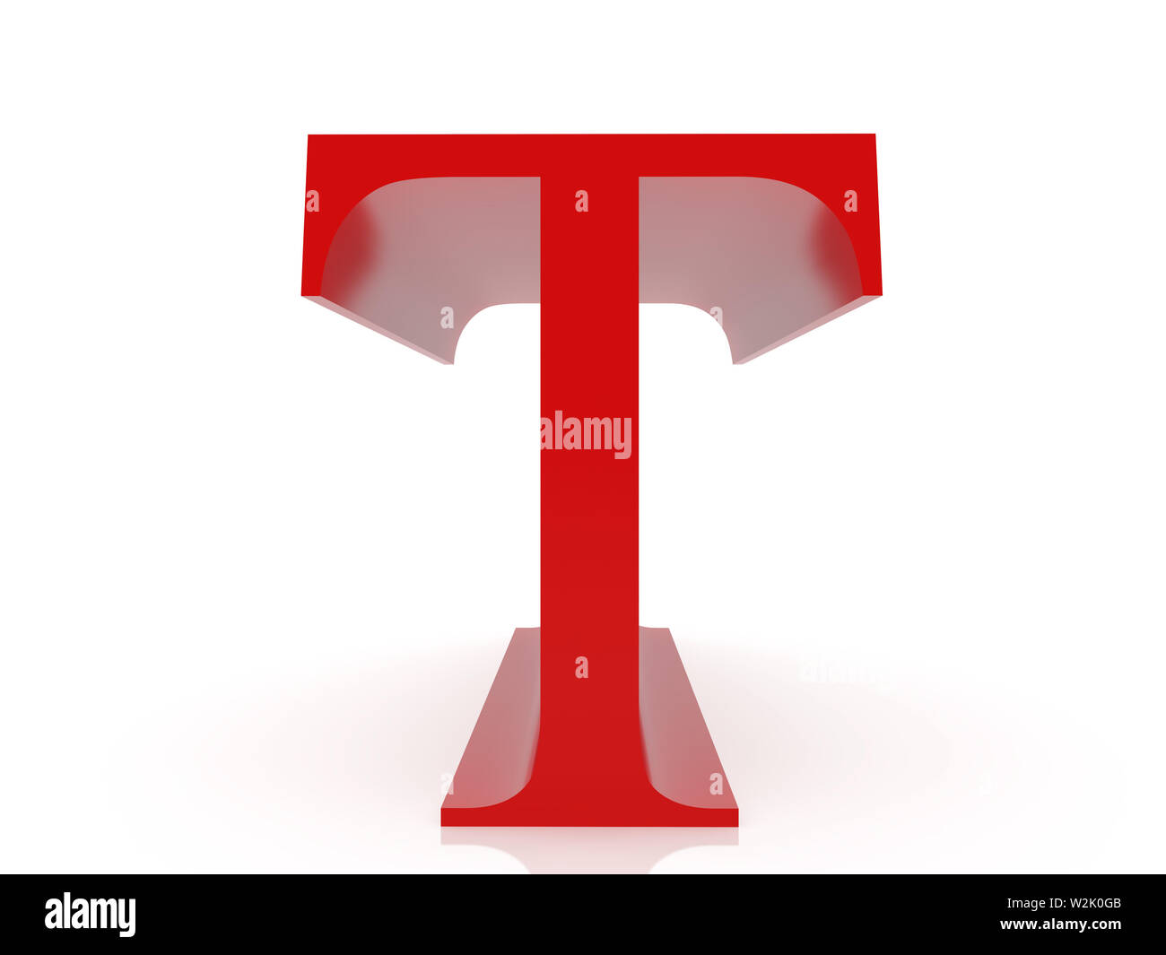 3d illustration over white backgrounds. High resolution image. Letter t ...
