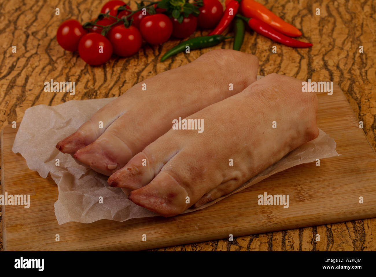 Raw pigs feet hi-res stock photography and images - Alamy