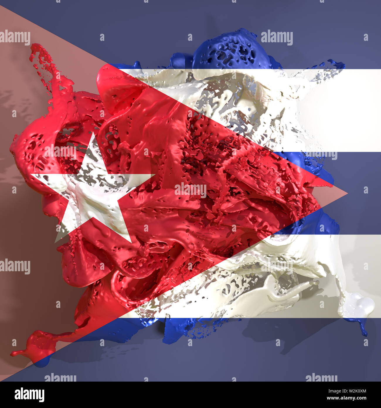 Wavy cuban flag hi-res stock photography and images - Alamy
