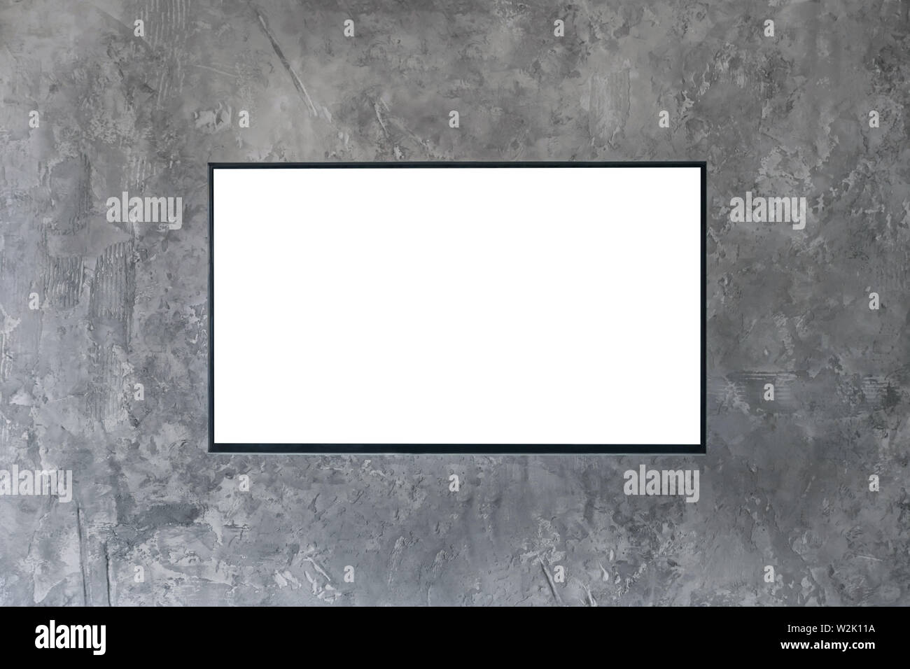 Flat smart led TV mockup Stock Photo - Alamy