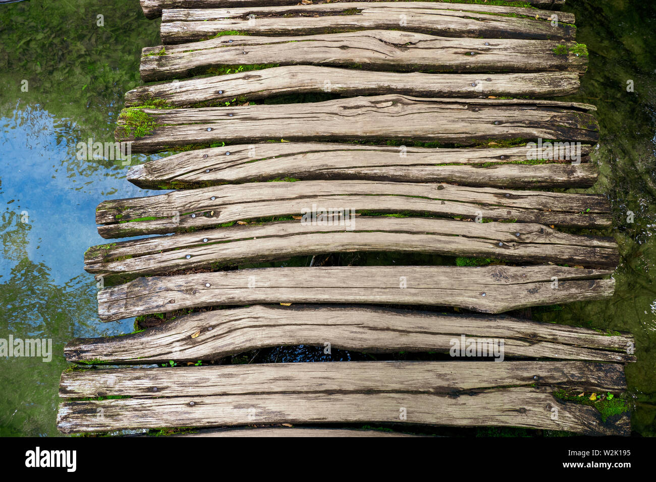 Beautiful brown wood texture bridge hi-res stock photography and images ...