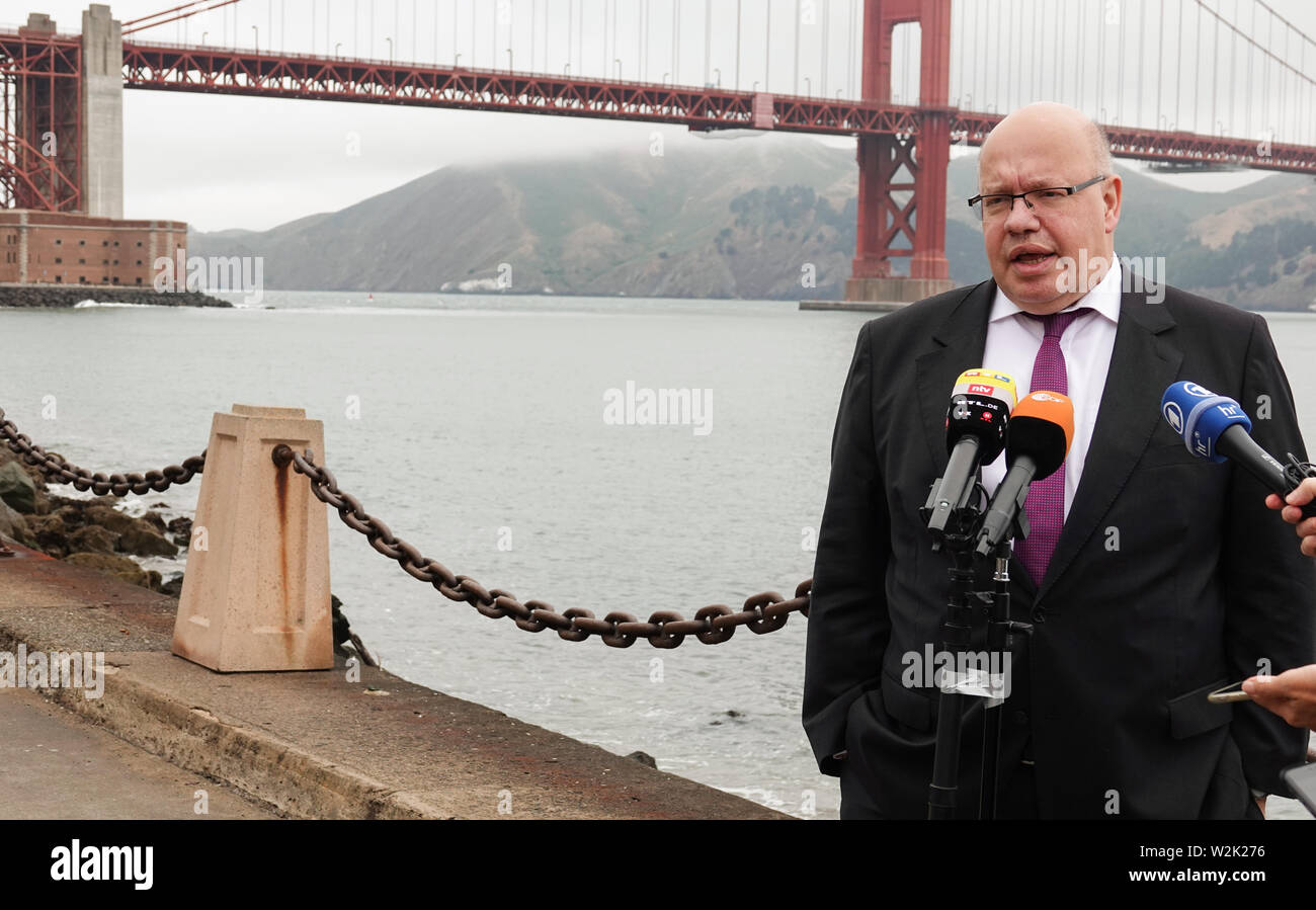 San Francisco, USA. 09th July, 2019. Peter Altmaier (CDU), Federal ...