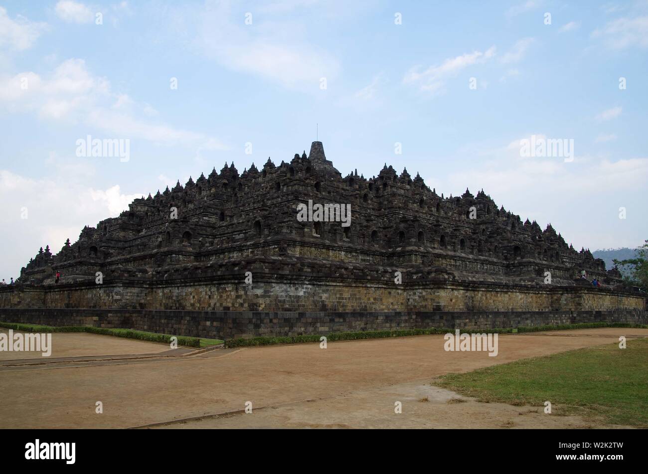 The Borobudur temple near Yogyakarta on the Java island in Indonesia ...