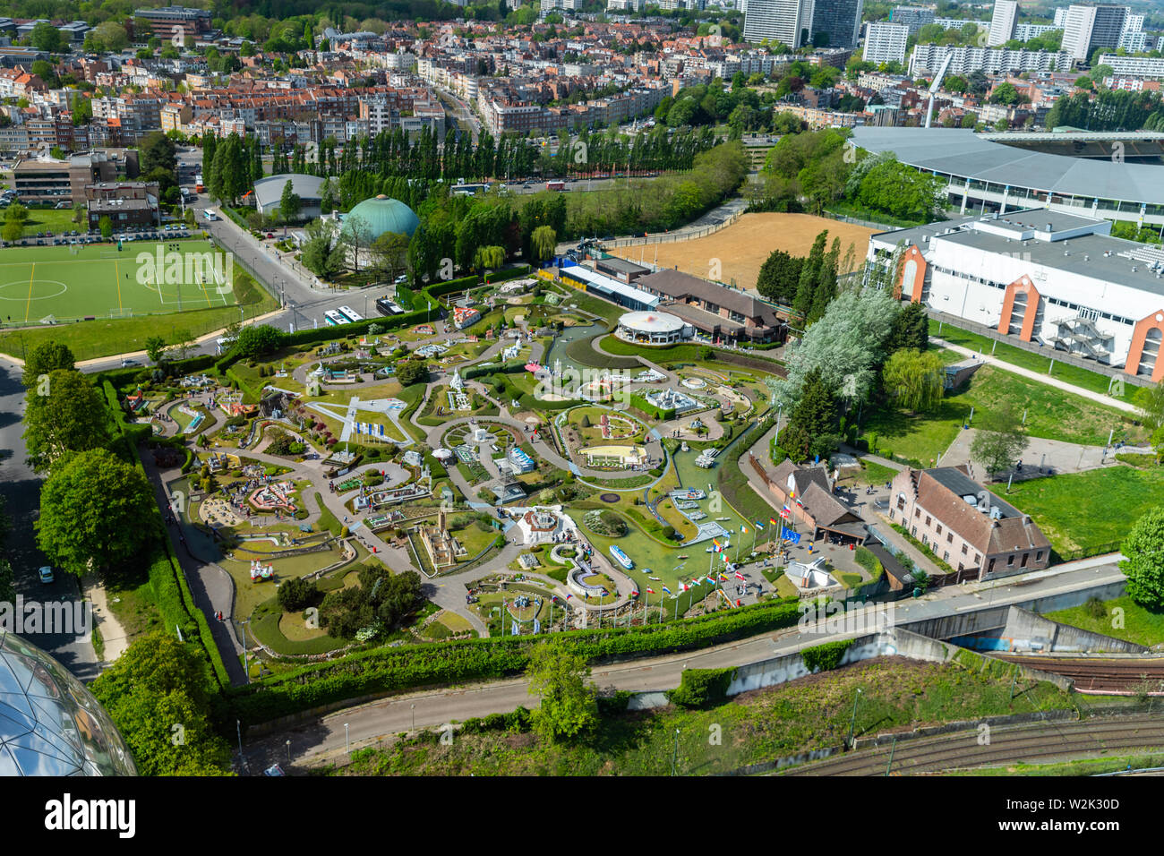 Belgium landmarks aerial hi-res stock photography and images - Alamy