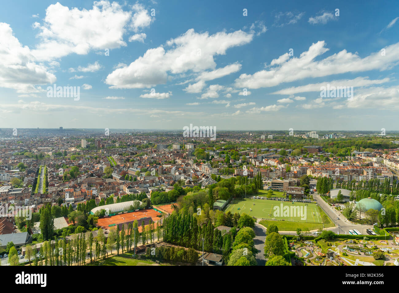 Belgium landmarks aerial hi-res stock photography and images - Alamy