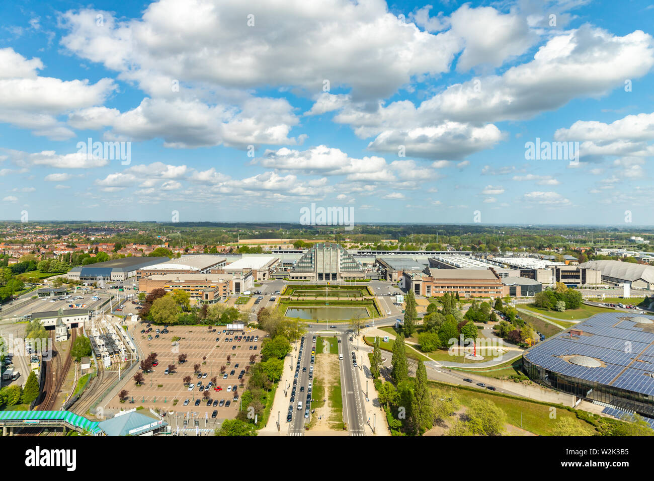 Aerial view of Brussels, Belgium Stock Photo - Alamy
