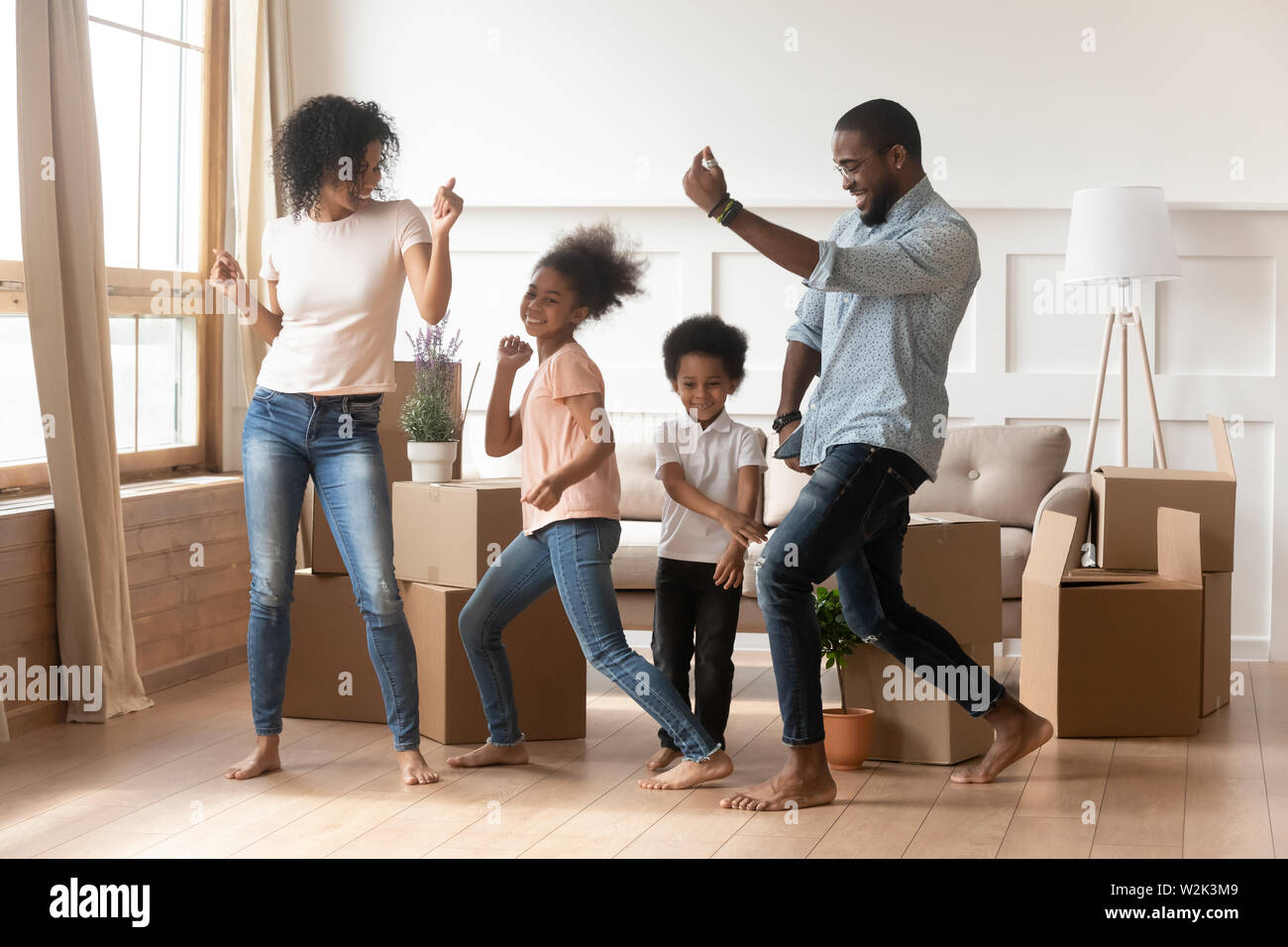 Happy African Children Dancing