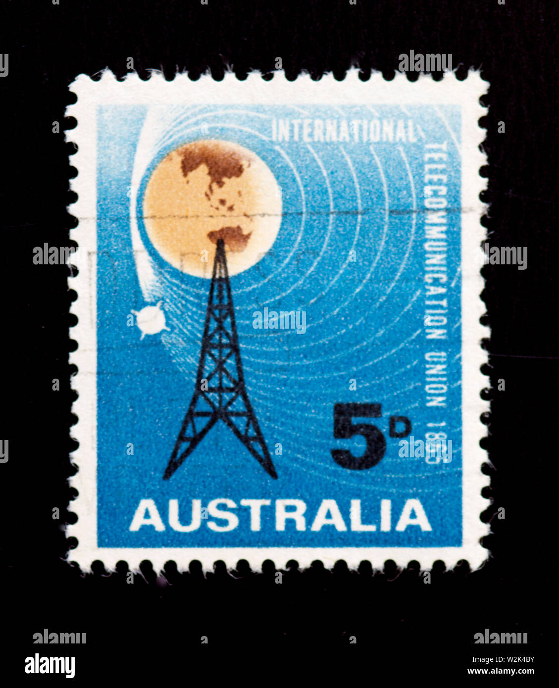 Australia Postage Stamp - International telecommunications Union Stock ...