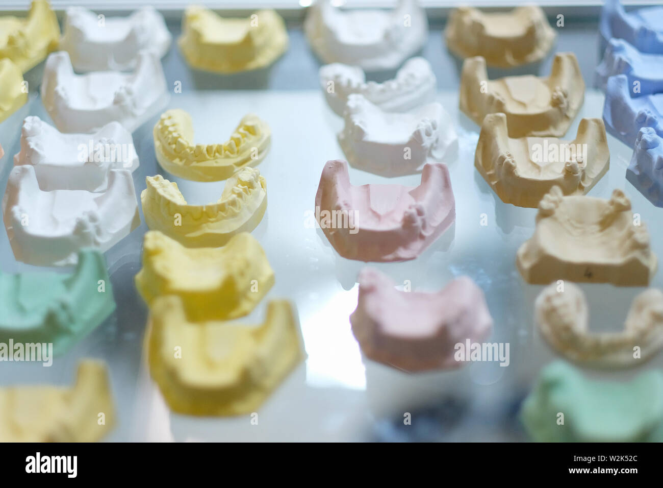 A set of dental molds for demonstrating plastic masses for use in ...