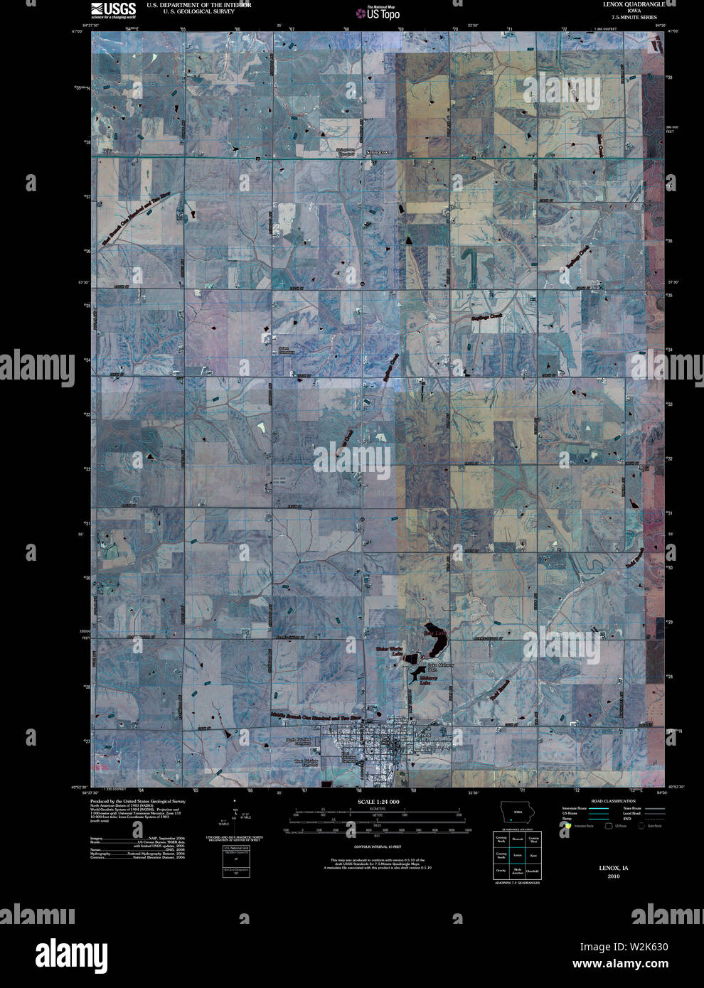 Map of lenox hi-res stock photography and images - Alamy