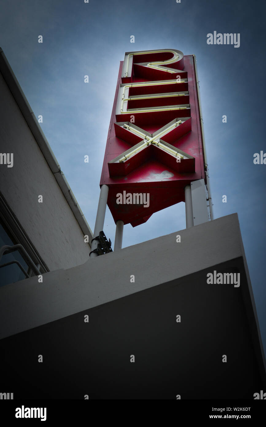 Neon sign of the Bio Rex Helsinki Stock Photo - Alamy