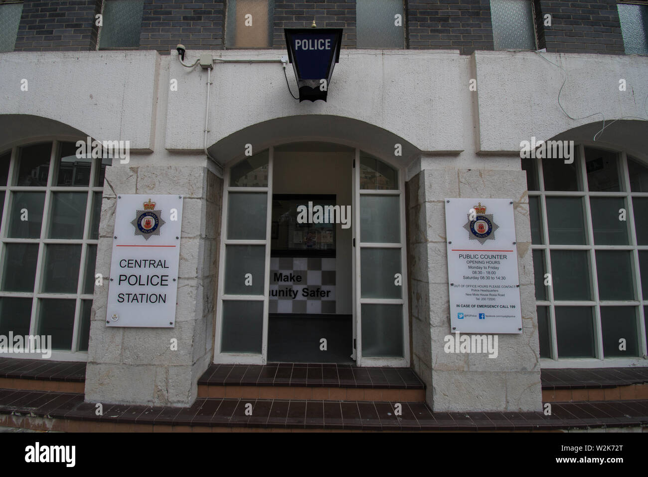 Vector illustration isolated police station hi-res stock photography ...