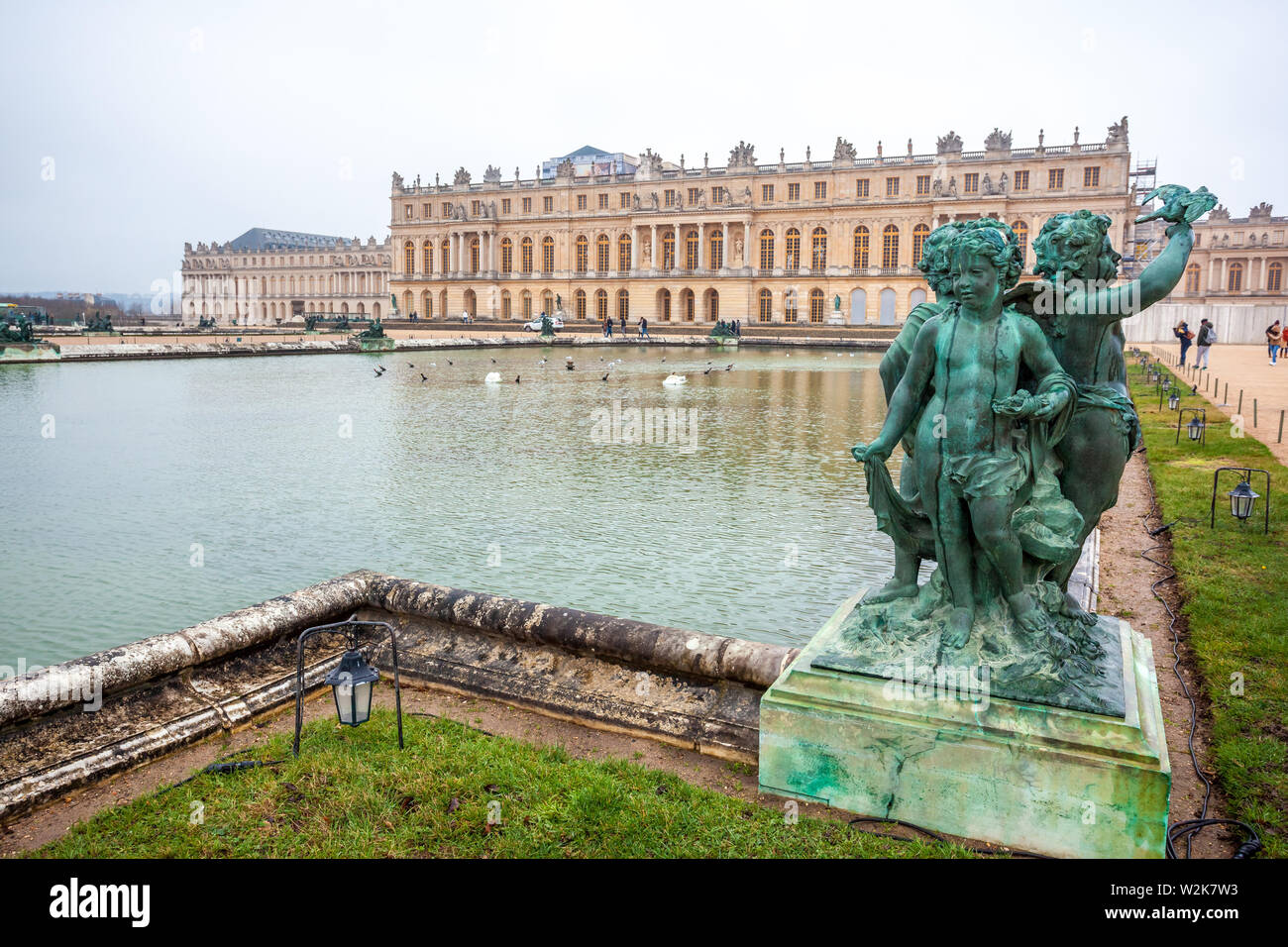 Versailles palace, symbol of king Louis XIV power, France Stock Photo ...
