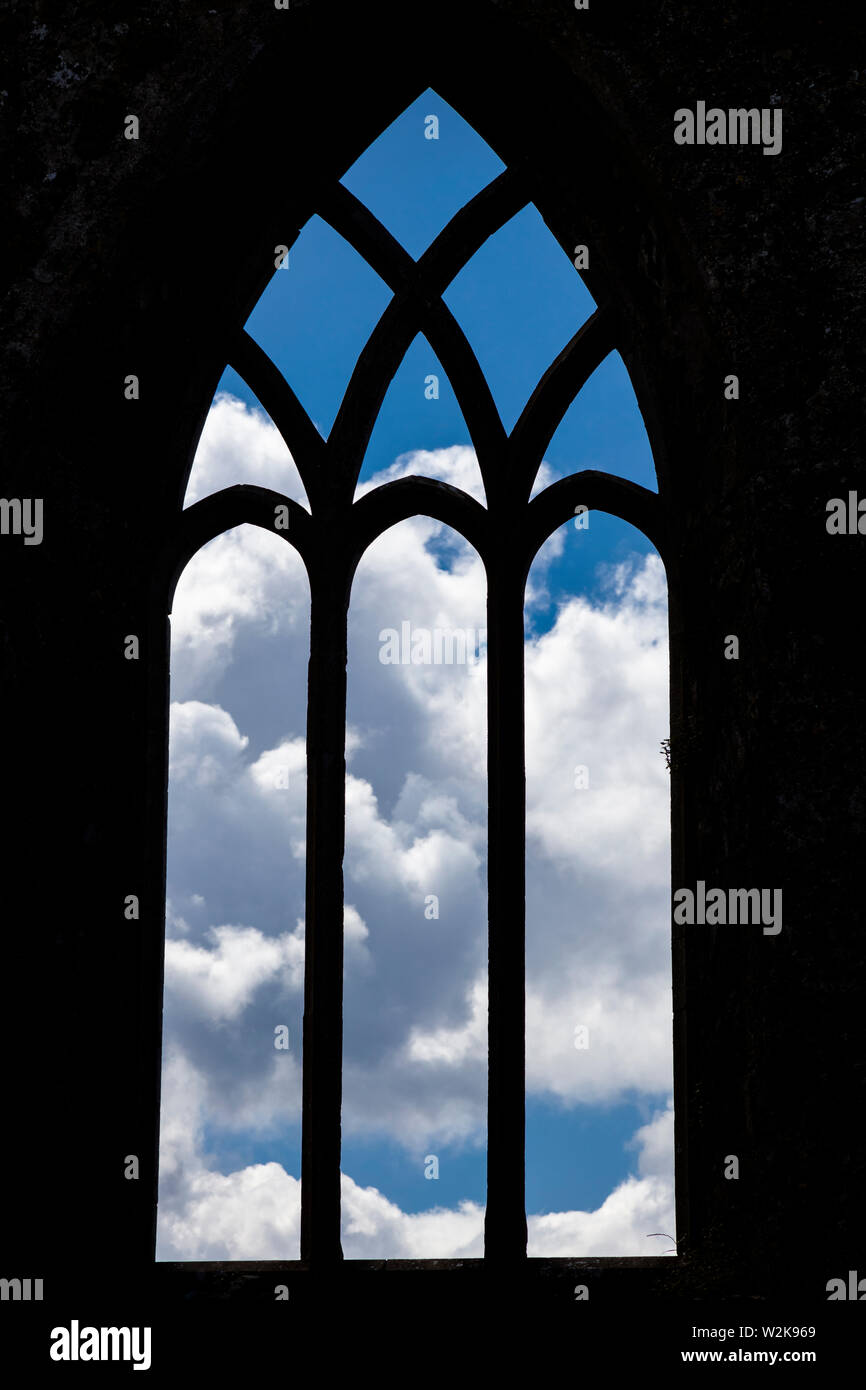 Ruins of Ross Errilly Friary in Headford Co. Galway founded 1351 AD one ...