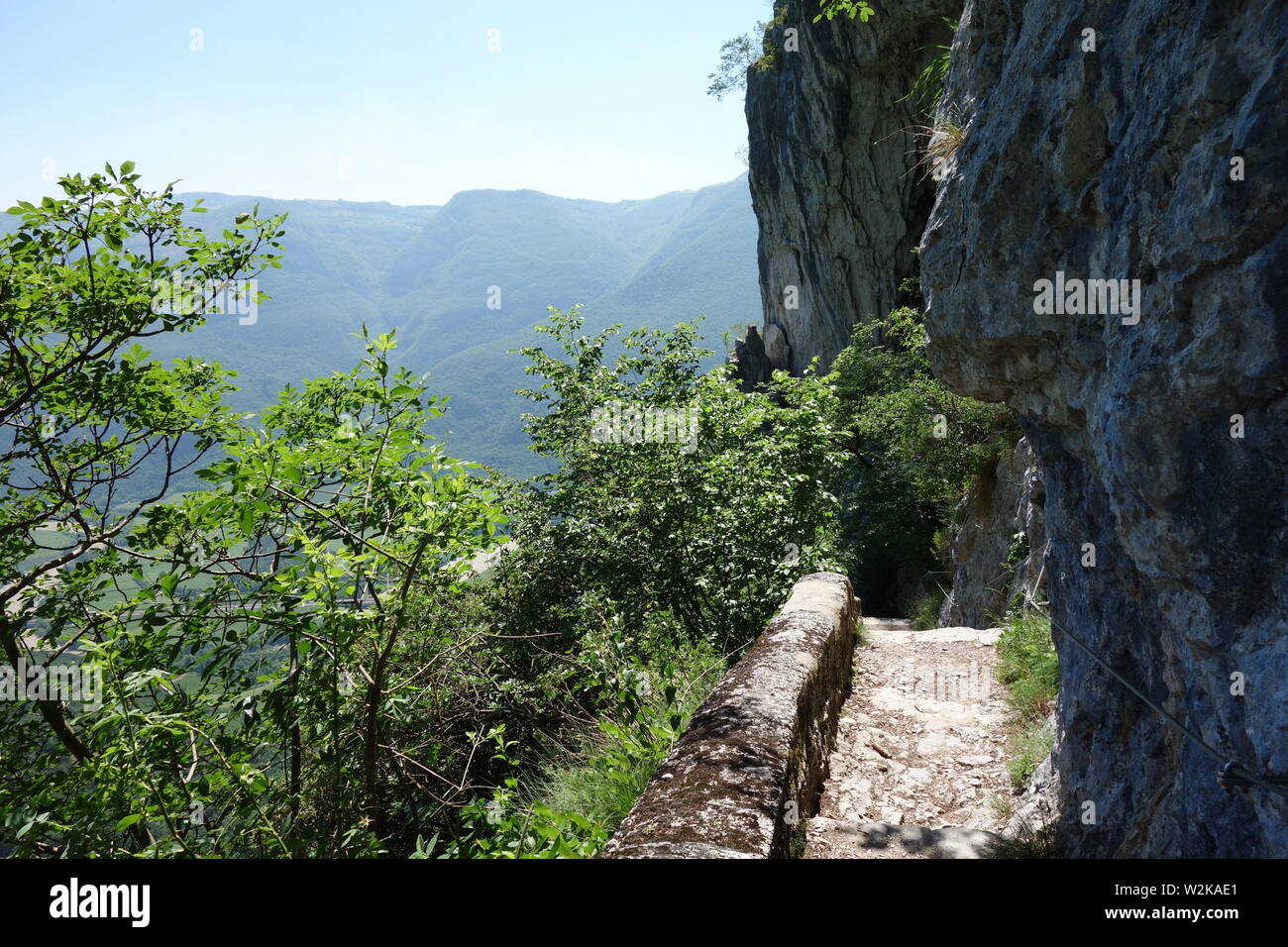 Path of hope. The Shrine of the Corona, sanctuary in Spiazzi in Italy ...