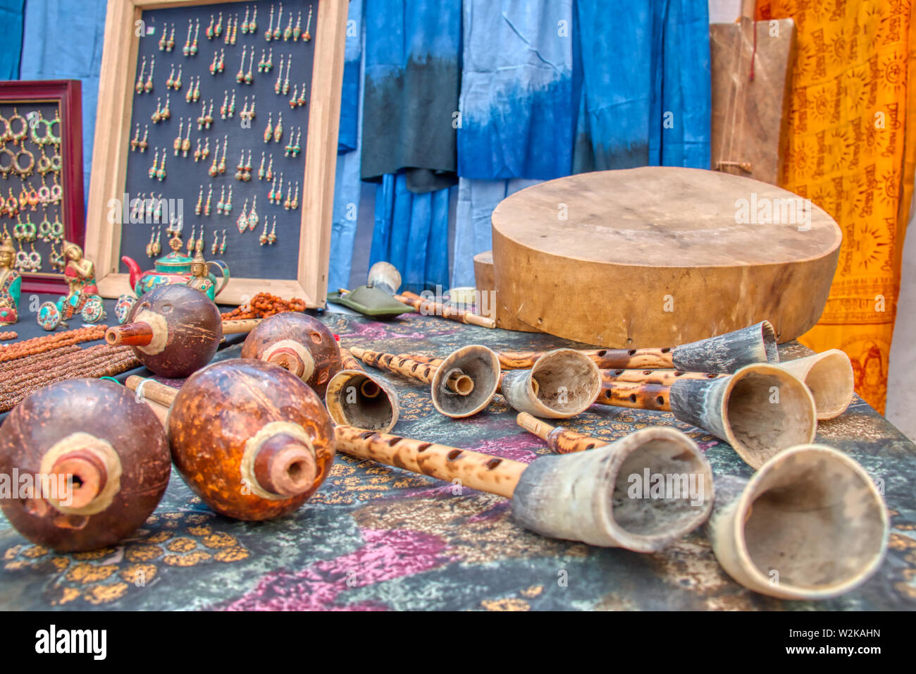 Traditional musical instruments very old Stock Photo - Alamy