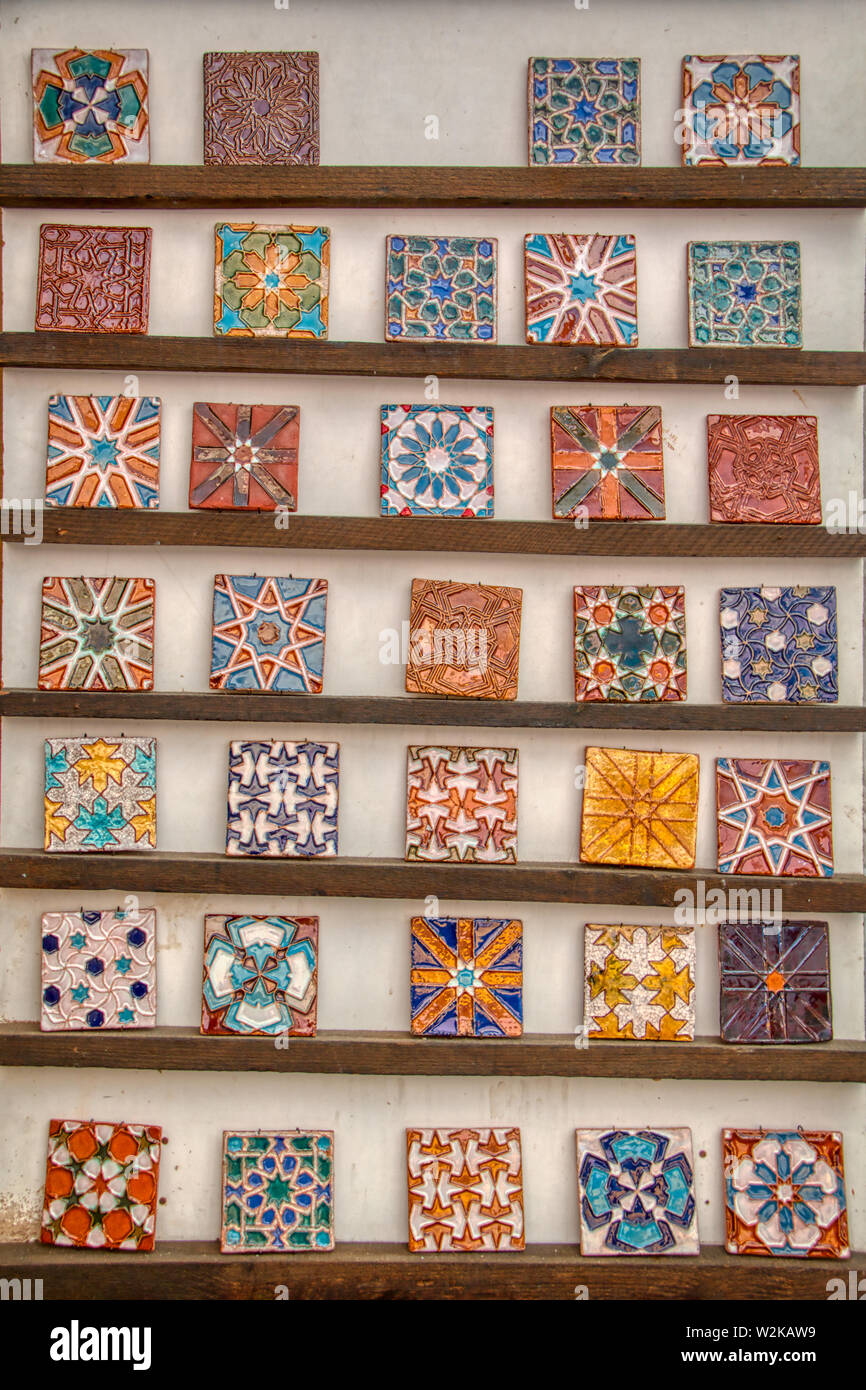 Exhibition of Arabic style tiles Stock Photo - Alamy