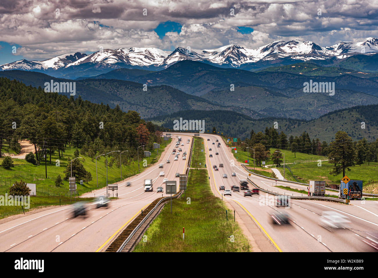 I-70 East from Denver Stock Photo - Alamy