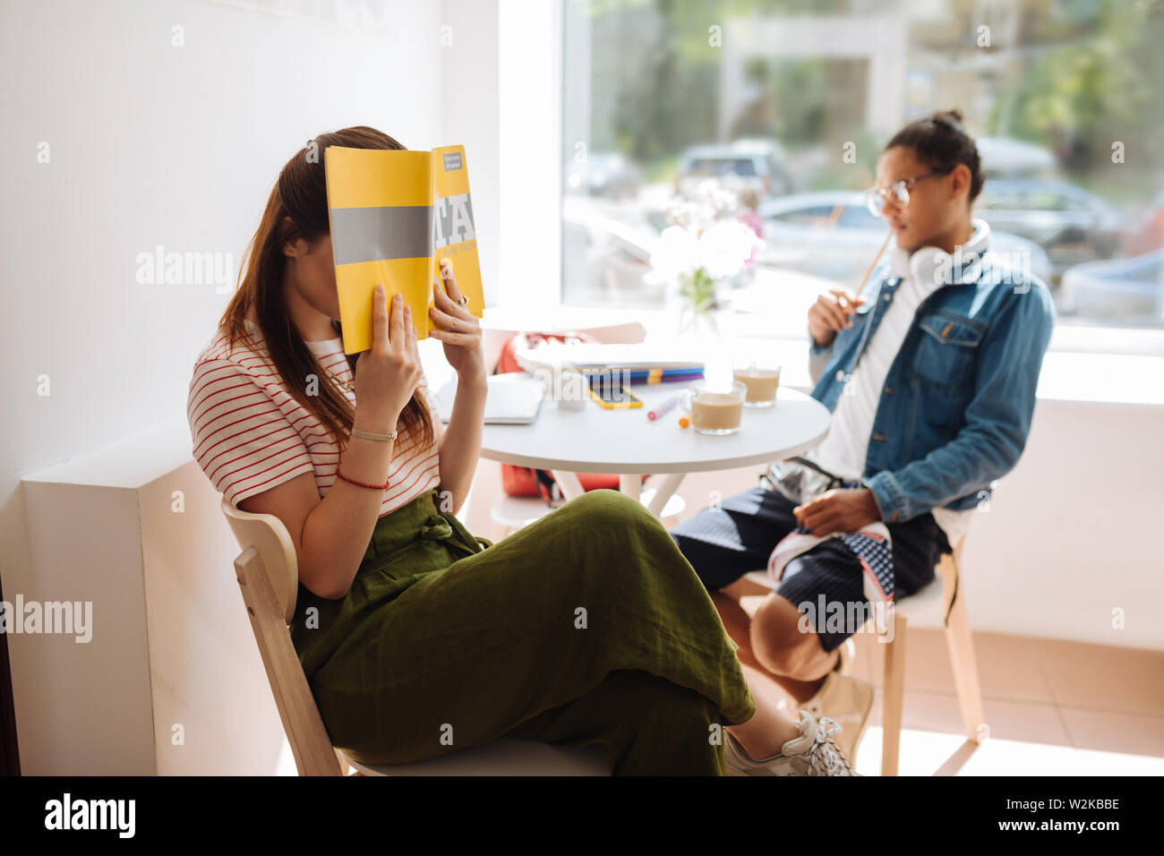 Hide yourself. Silhouette of international man that being deep in ...