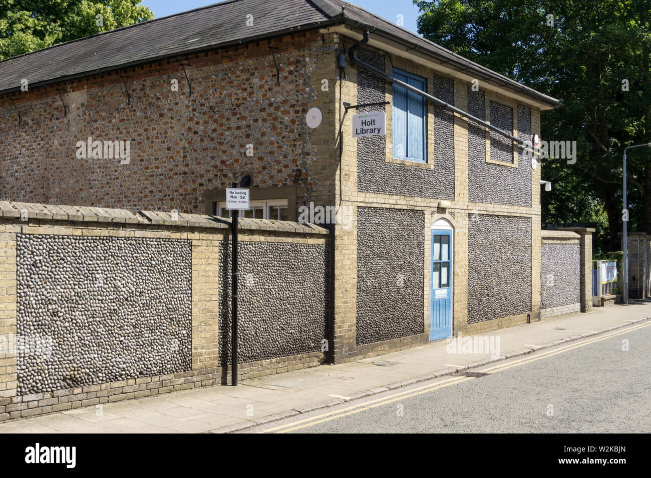Holt Library, Holt, North Norfolk, UK; a fine example of traditional ...