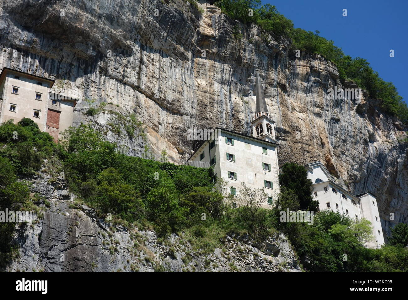 Path of hope. The Shrine of the Corona, sanctuary in Spiazzi in Italy ...