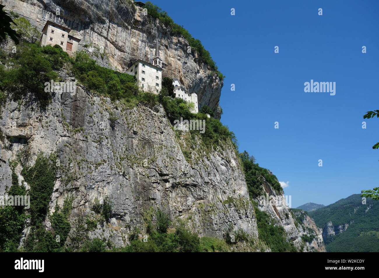 Path of hope. The Shrine of the Corona, sanctuary in Spiazzi in Italy ...