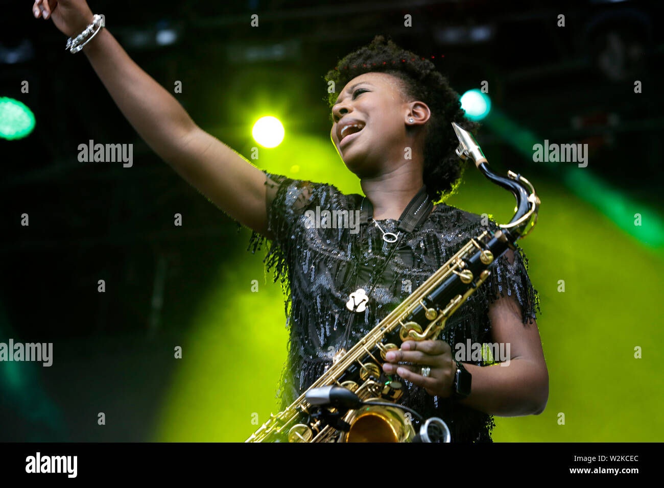 YolanDa Brown performs on stage during Day 1 of Kew The Music at Kew ...