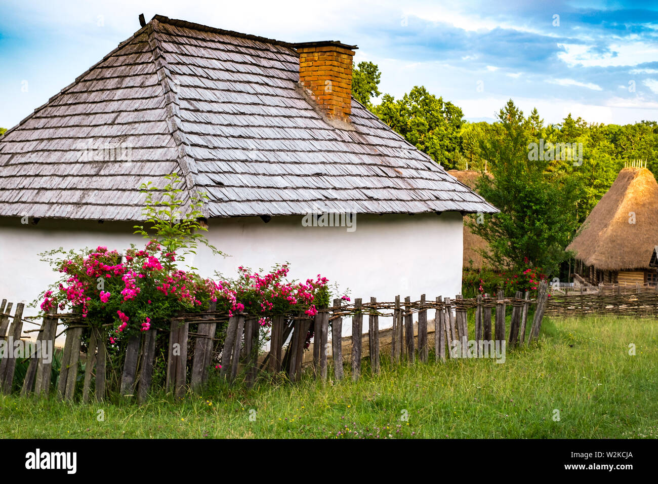 Transylvania Village Wooden Houses High Resolution Stock Photography ...
