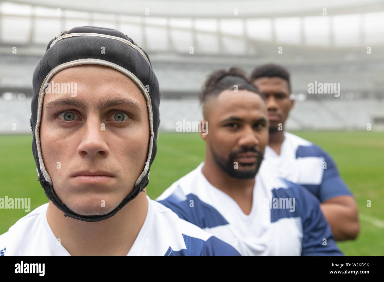 Standing together in stadium rugby hi-res stock photography and images ...