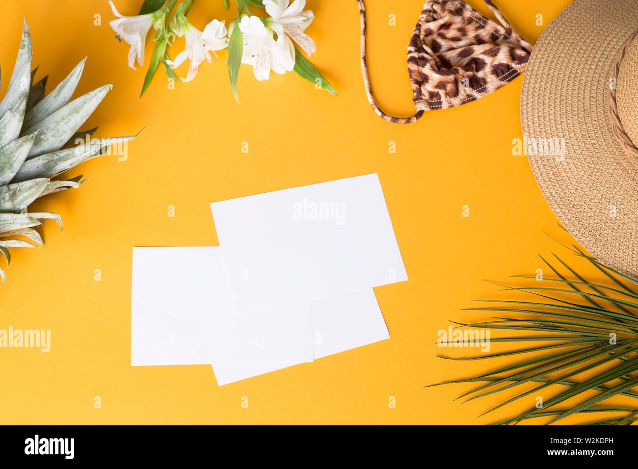 Summer background with the blank images Stock Photo - Alamy