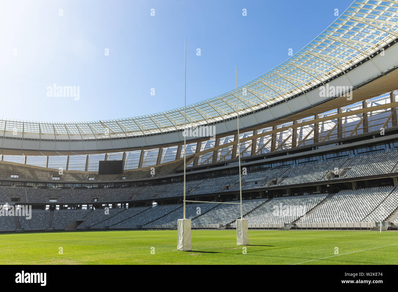 Rugby stadium on a sunny day Stock Photo - Alamy