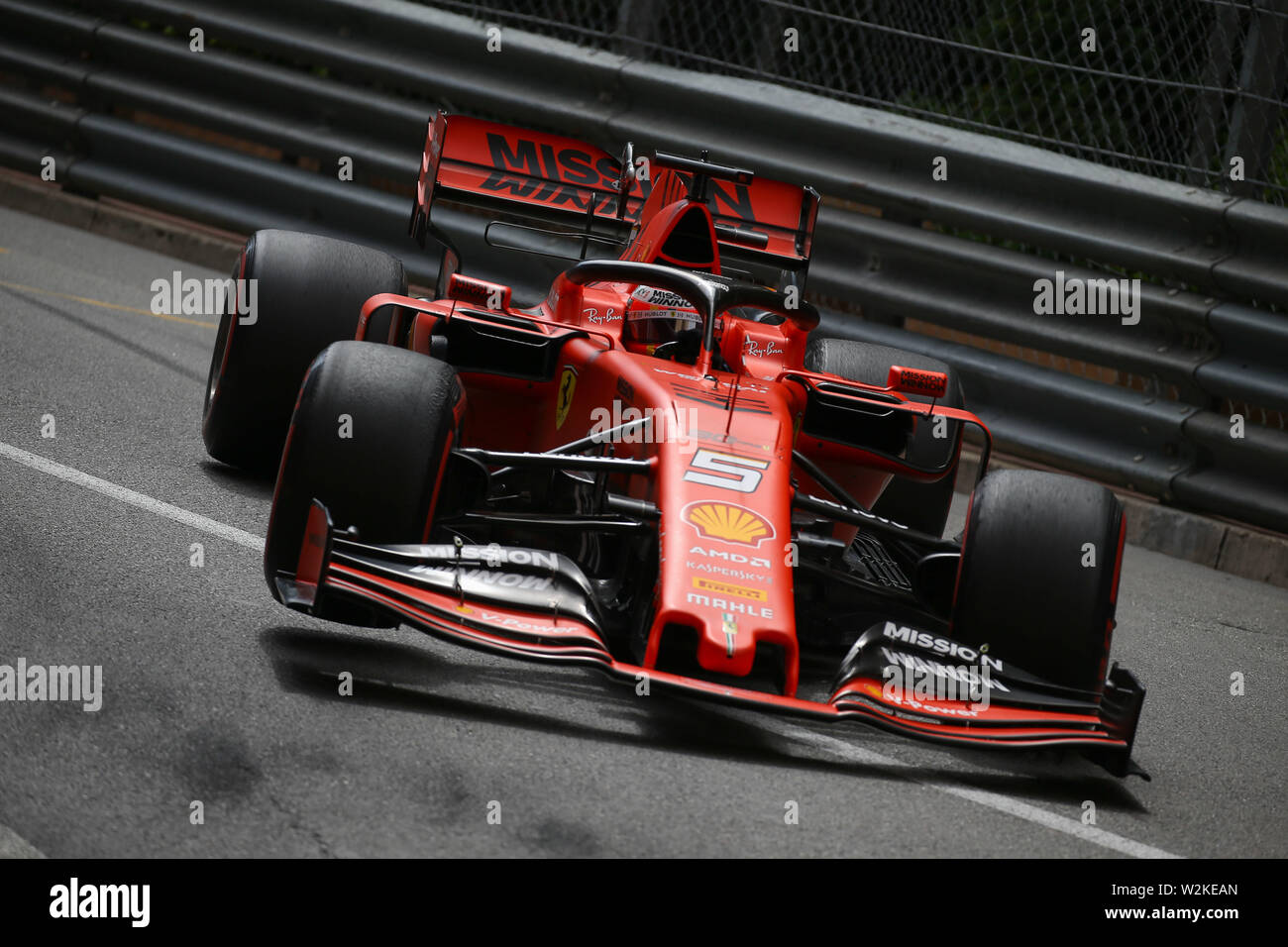 Sebastian Vettel, Scuderia Ferrari, Ferrari SF90, Monaco Gp 2019 ...