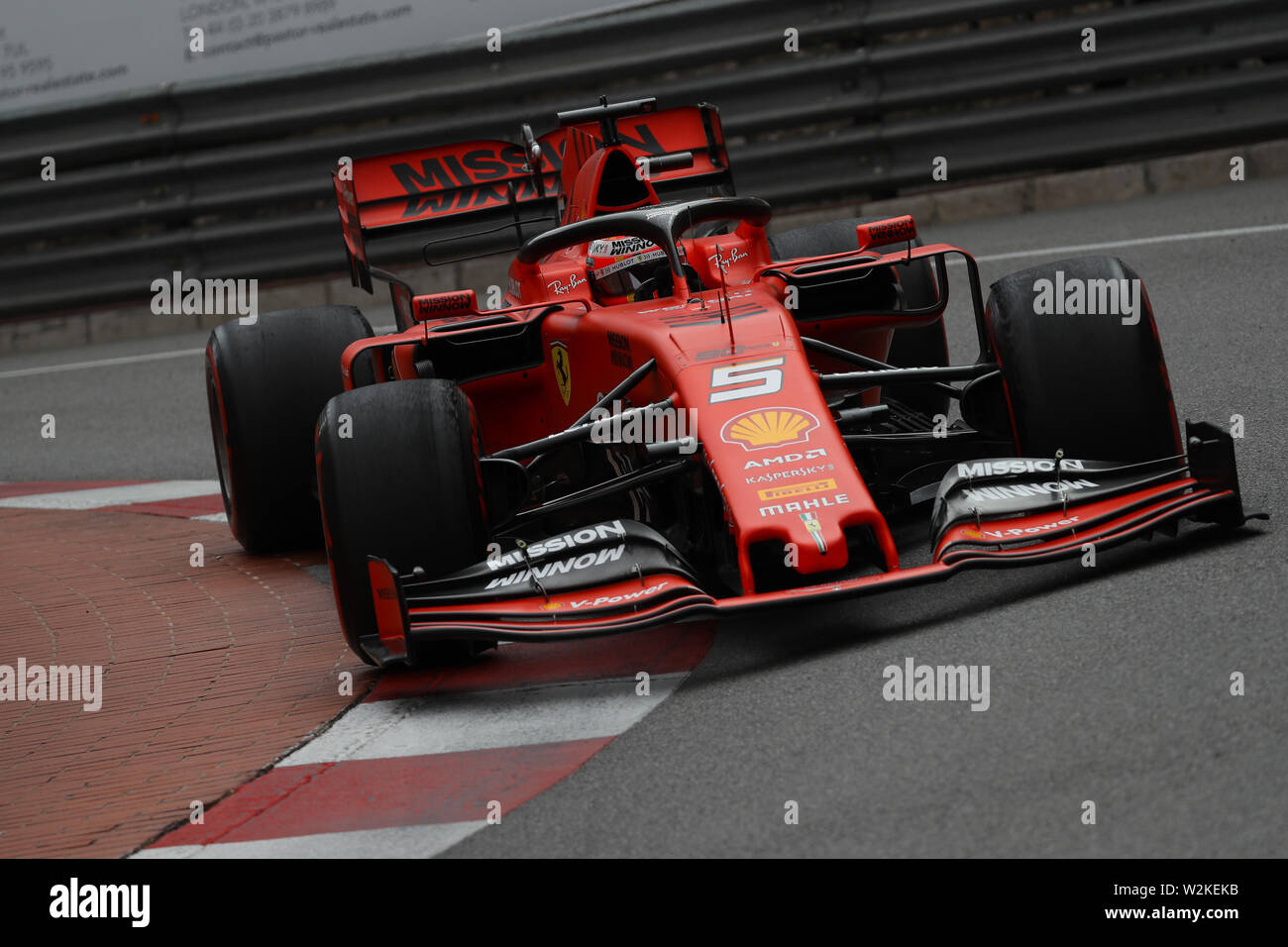 Sebastian Vettel, Scuderia Ferrari, Ferrari SF90, Monaco Gp 2019 ...
