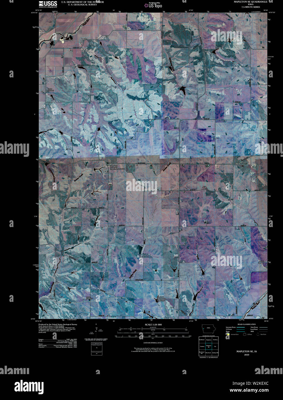 Map of mapleton hi-res stock photography and images - Alamy