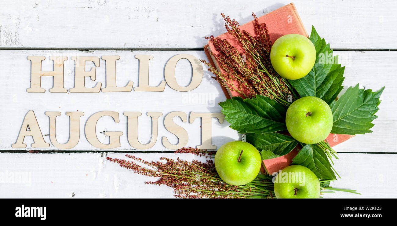 Hello august hi-res stock photography and images - Alamy