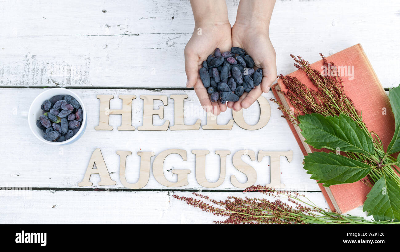 Hello august hi-res stock photography and images - Alamy