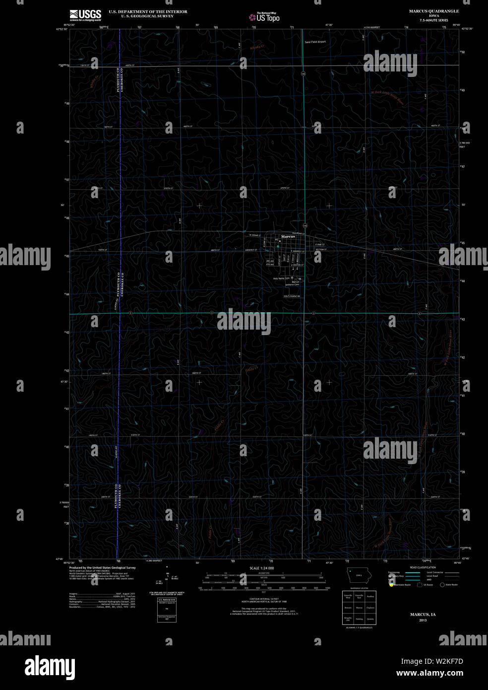 Marcus iowa map hi-res stock photography and images - Alamy