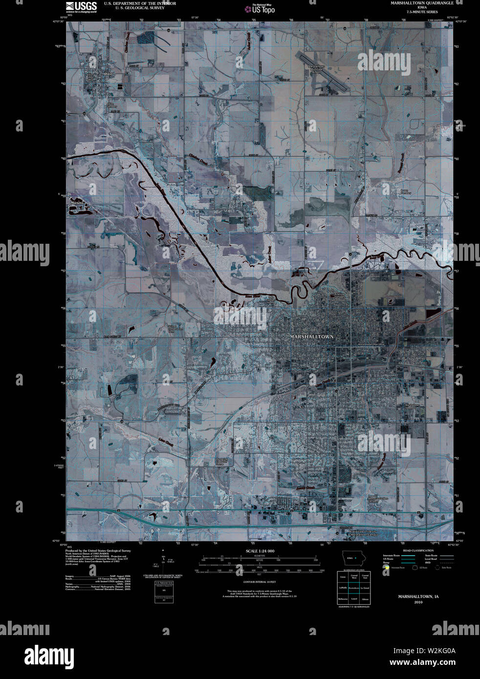 Map of marshalltown hi-res stock photography and images - Alamy