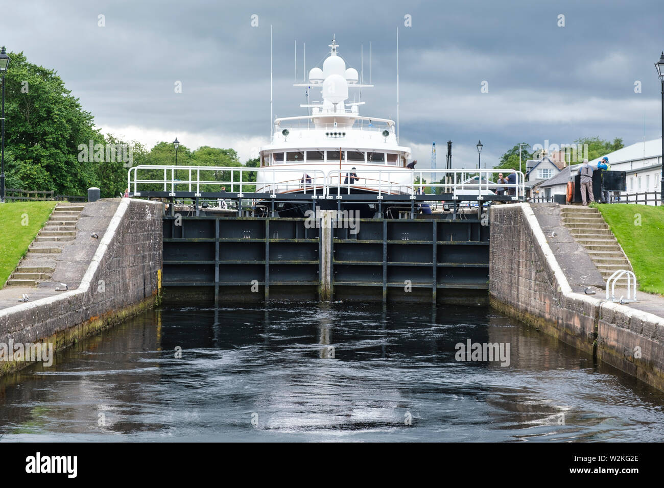 'Lady Rose' passing through Muirtown Locks, Caledonian Canal, Inverness ...