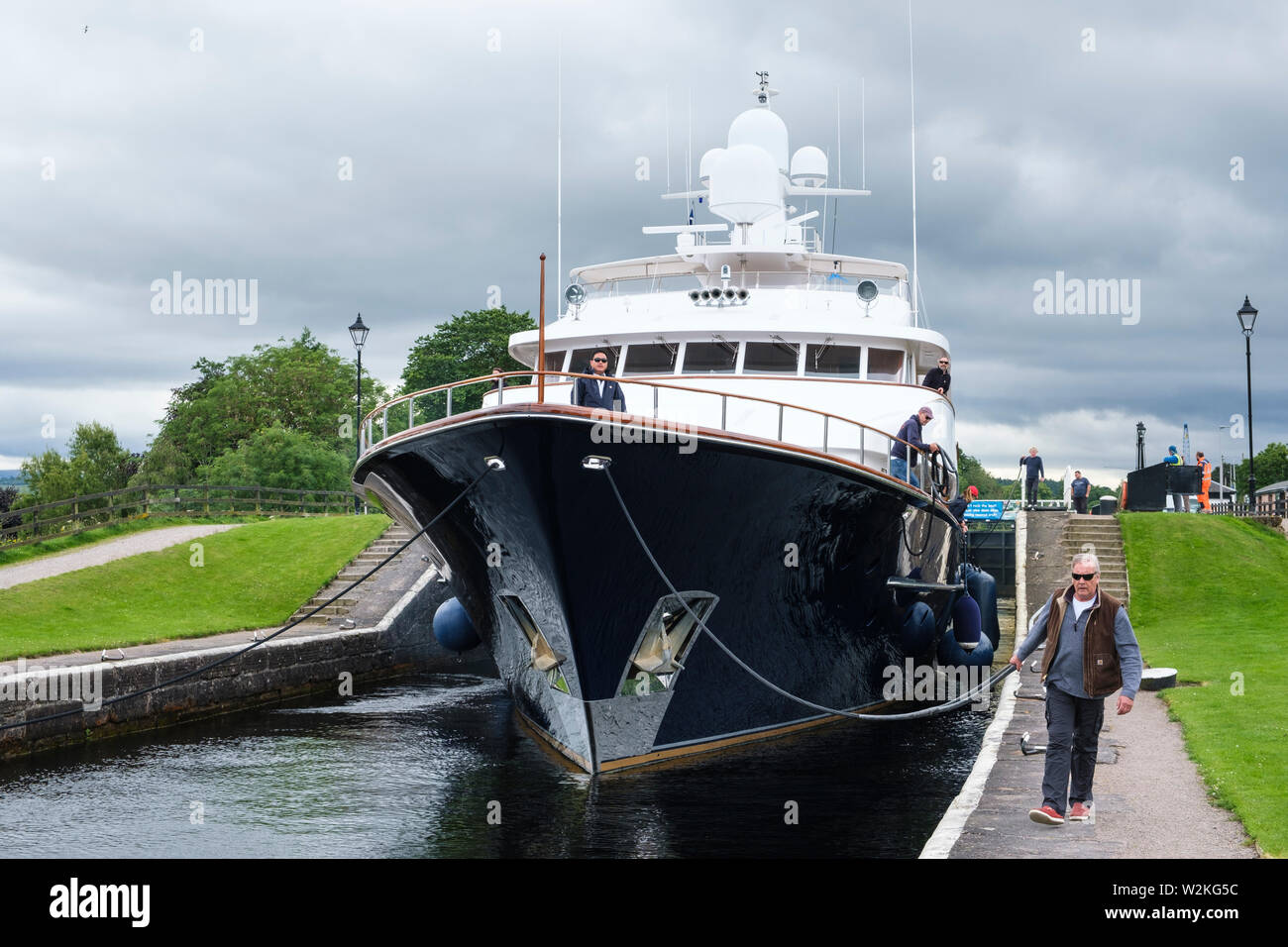 'Lady Rose' passing through Muirtown Locks, Caledonian Canal, Inverness ...
