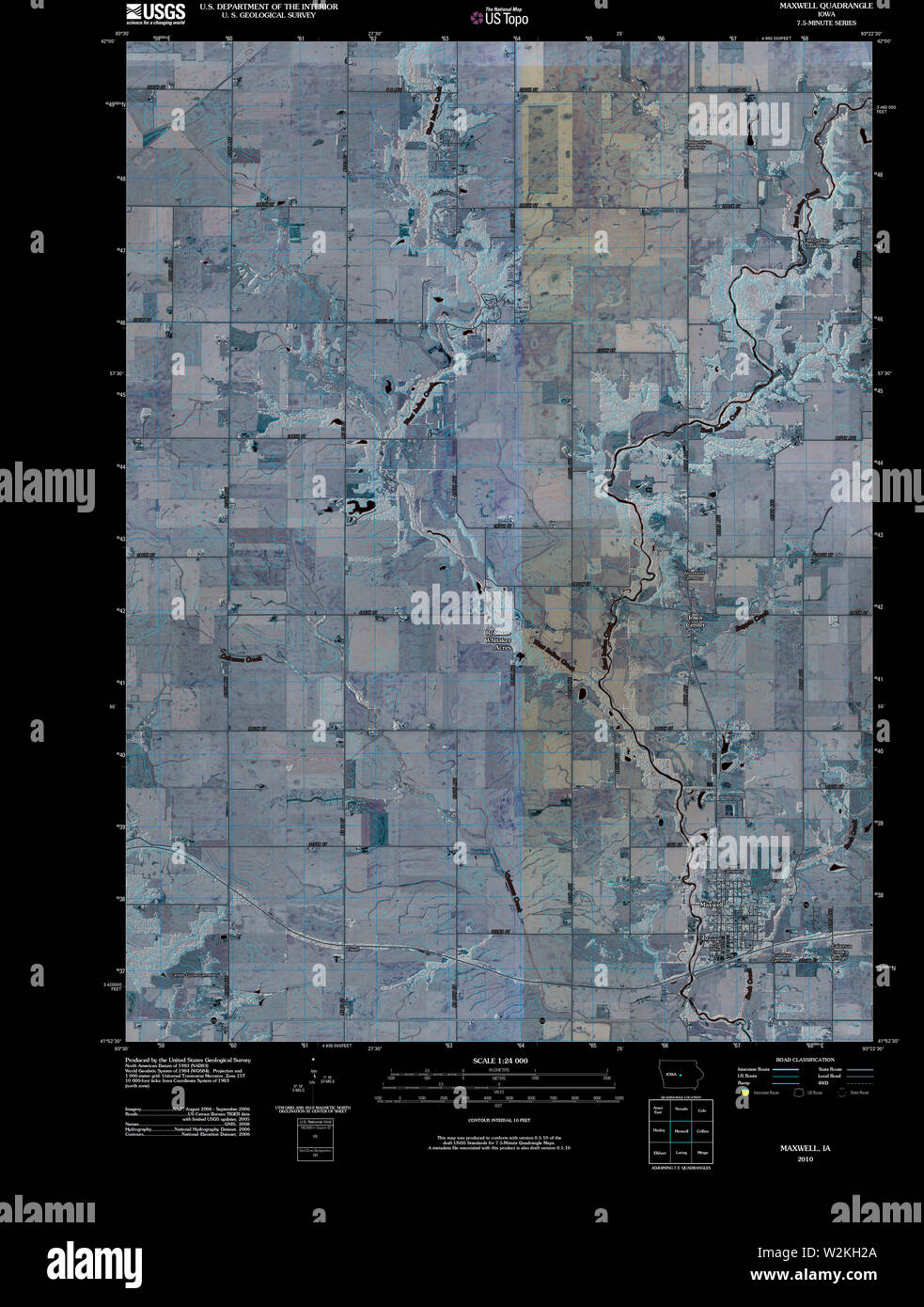 Map of maxwell hi-res stock photography and images - Alamy