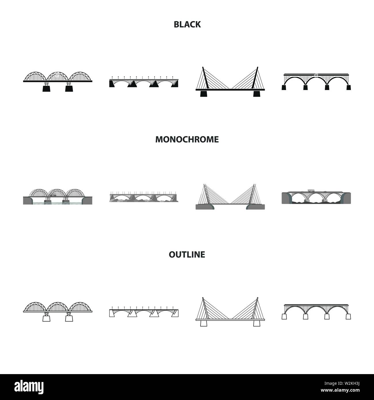 Vector design of connection and design symbol. Set of connection and side stock vector ...