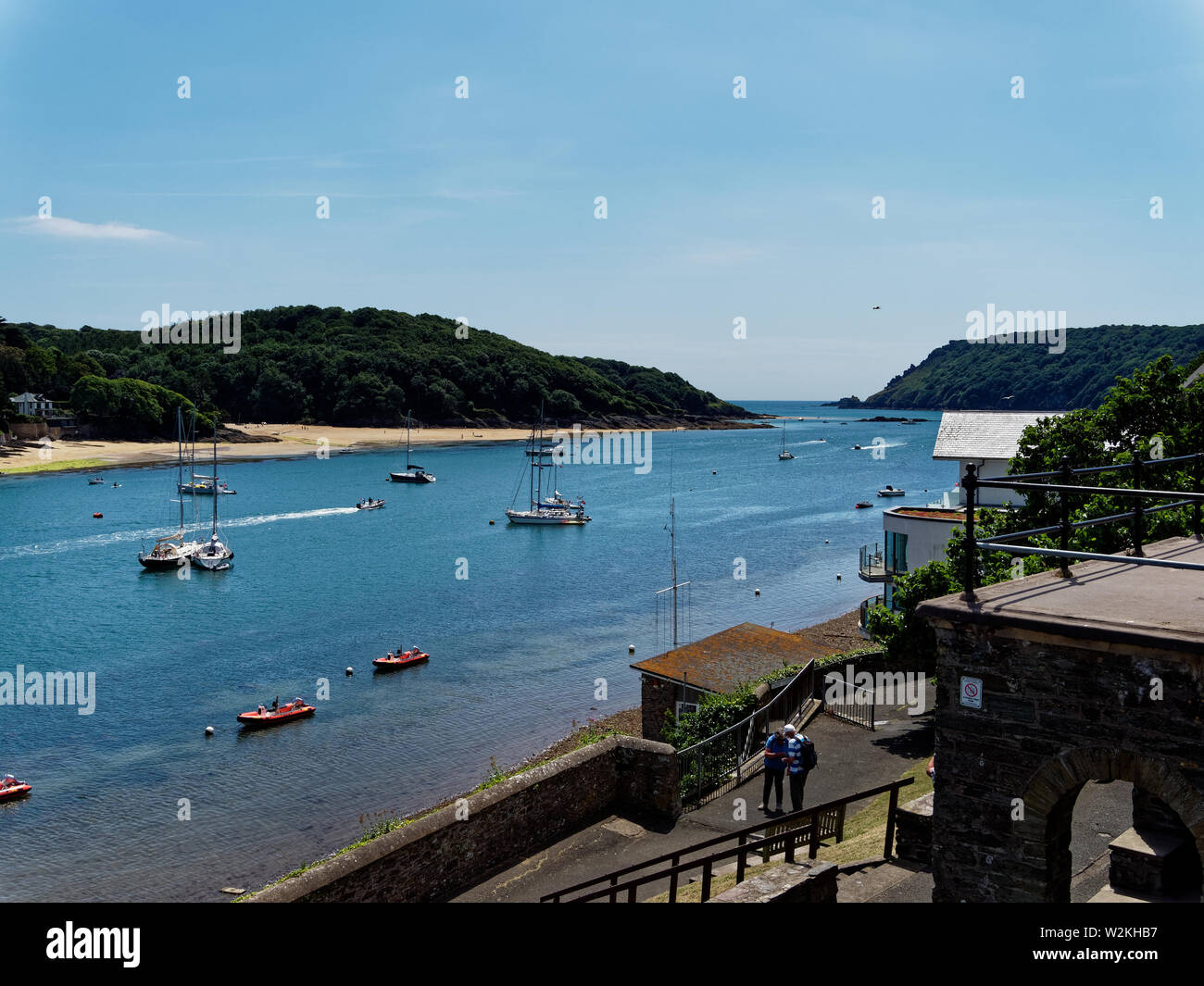 Salcombe, South Devon, Great Britain. UK Stock Photo - Alamy